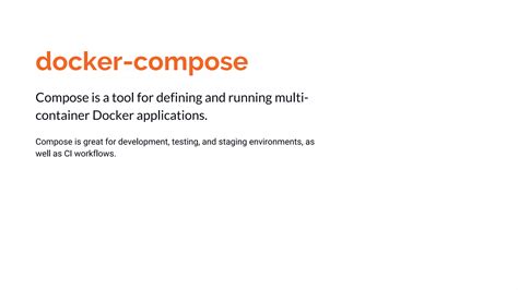 Docker Compose Ppt