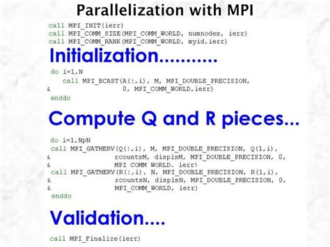 Ppt Parallelization Of The Classic Gram Schmidt Qr Factorization