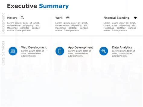 Animated Company Introduction Executive Summary PowerPoint Template