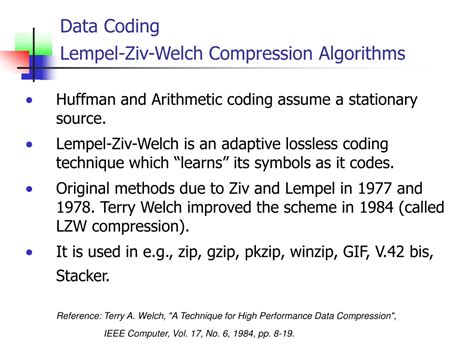 Ppt Efficient Data Coding Huffman And Arithmetic Algorithms Powerpoint