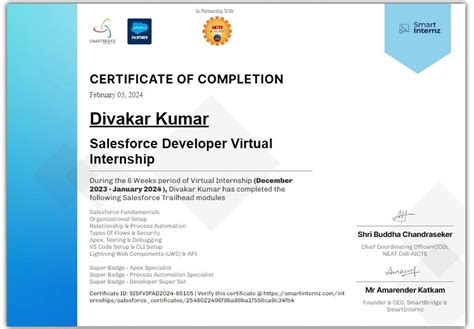 Divakar Jha On Linkedin Internships Salesforcedeveloper