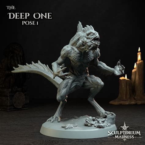 3d Printable Deep One Pose 1 Dagons Tide By Sculptorium Of Madness