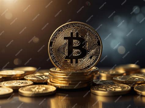 Premium Photo Bitcoin Growth Chart With Financial Data Visualization