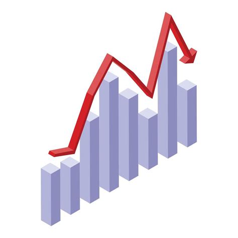 Regression Icon Isometric Style 15849501 Vector Art At Vecteezy