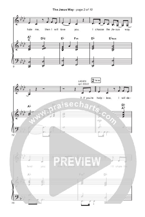 The Jesus Way Unison2 Part Octavo Sheet Music Pdf Phil Wickham