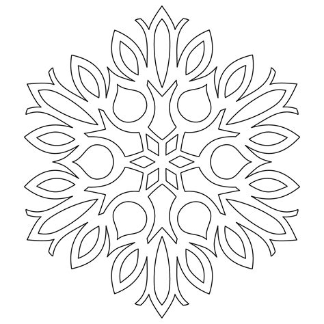 Snowflake Template Free Printable Papercraft Templates