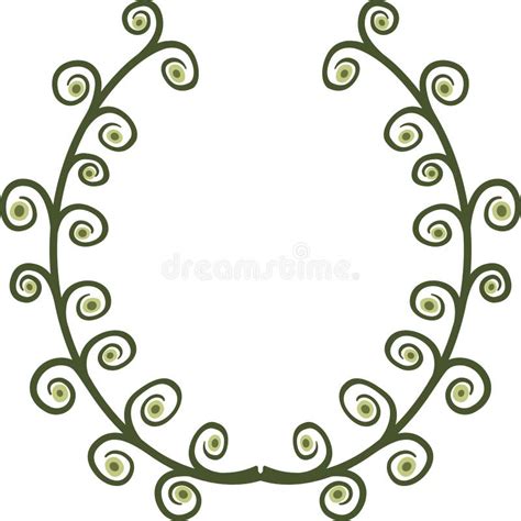 Crown With Schematic Floral Motifs Stock Illustration Illustration Of