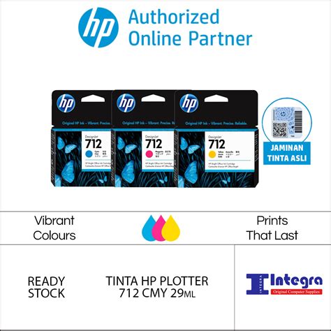Jual Tinta Hp Plotter Designjet 712b 712 29ml Colour Printer T250 T650 Shopee Indonesia