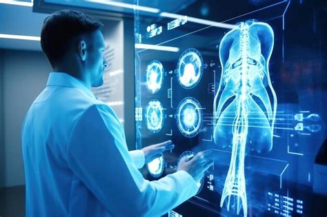 Premium AI Image Photo Of A Man Viewing A Medical Imaging Display