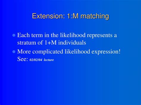 Ppt Conditional Logistic Regression For Matched Data Hrp 261 022504 Reading Agresti Chapter