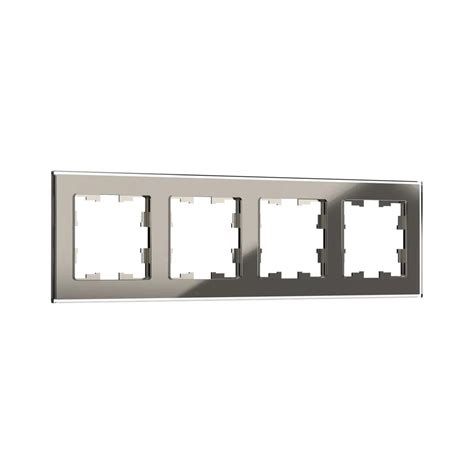 4 местная рамка Iek Brite ру 4 2 брд стекло дымчатый Br M42 G K30 выгодная цена отзывы