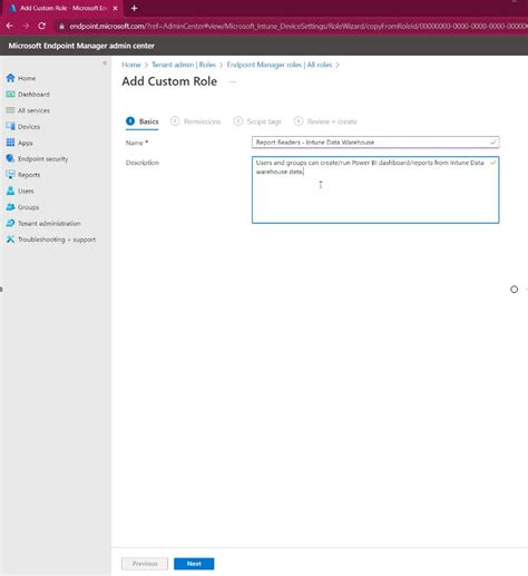How To Create An Intune Data Warehouse Readers Group