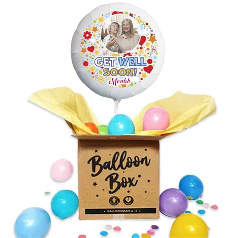 Photo Balloon Get Well Balloon In A Box