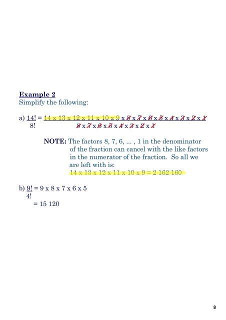 example 2 simplify the fo