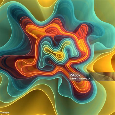 추상적인 여러 가지 빛깔의 미로 기하학적 예술 배경 디자인 요소입니다 디지털 일러스트를 렌더링하는 3d 미로찾기에 대한 스톡 사진 및 기타 이미지 Istock