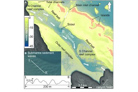 A Merged Bathymetry Lidar Data Set Res 30 9 30 M Illustrating The Download Scientific