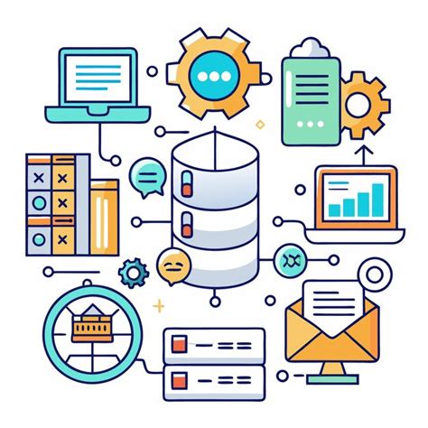 Data Storage Cloud Computing And Data Analysis Illustration With