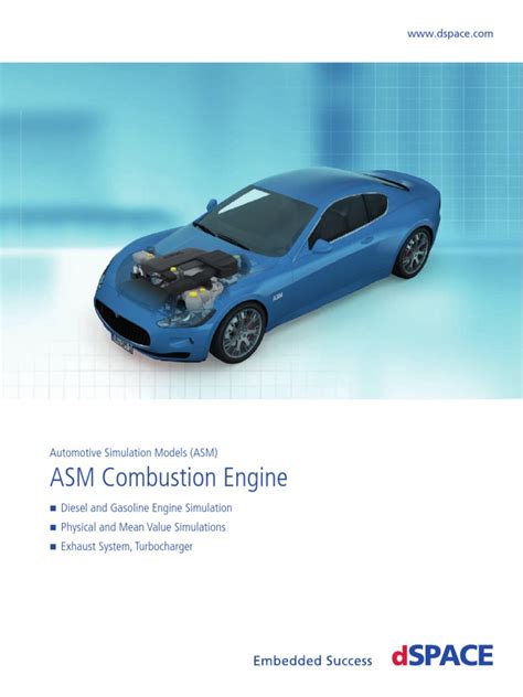 Dspace Asm Combustion Engine Product Information 2016 English Pdf Fuel Injection Engines