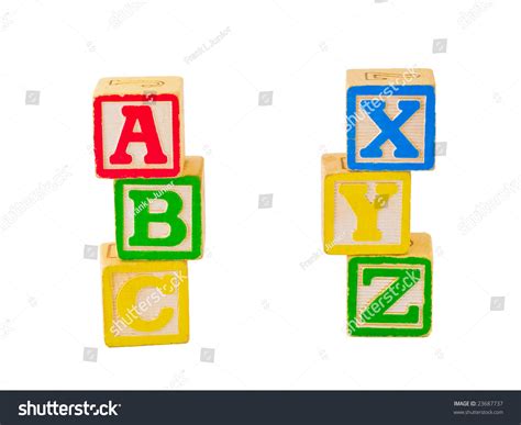 Abc Xyz Blocks Stacked Stock Photo Shutterstock