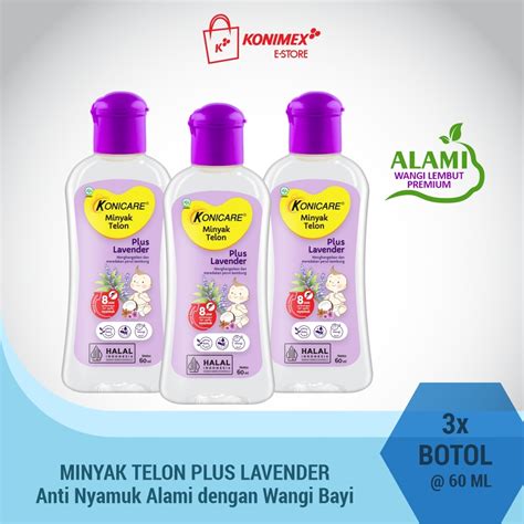 Konimex E Store Konicare Minyak Telon Plus 60ml Paket 3 Botol