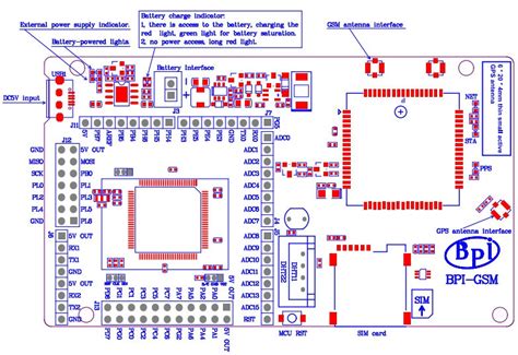 Bpi Gsm Arduino Compatible Board Integrates A Gsm And Gps Module Sensors