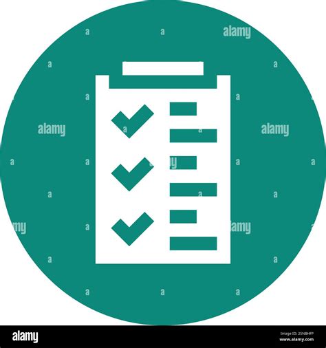 Checklist Vector Icon Design Illustration Stock Vector Image And Art Alamy
