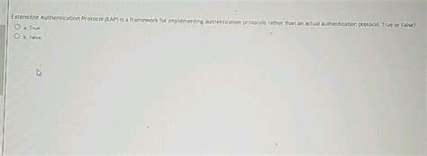 Extensible Authentication Protocol Eap Is A Studyx