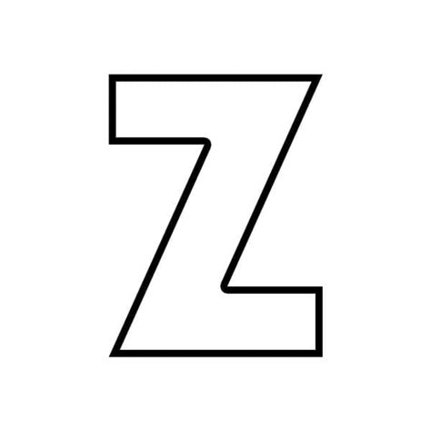 Letter Z Coloring Pages Coloringlib
