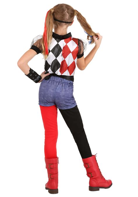 Girls Dc Superhero Deluxe Harley Quinn Costume