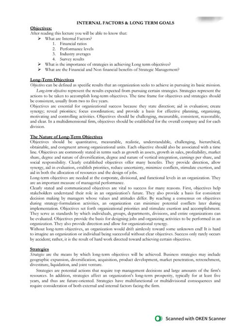 Strategic Management Strategies The Strategic Management Model