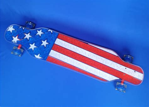 American Flag Usa Custom Longboard 2024 Ghost Boards