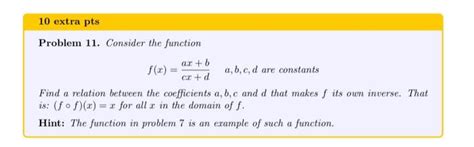 solved problem 11 consider the function