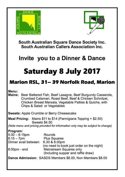 Sasds And Saca Combined Dance July 2017 The South Australian Square