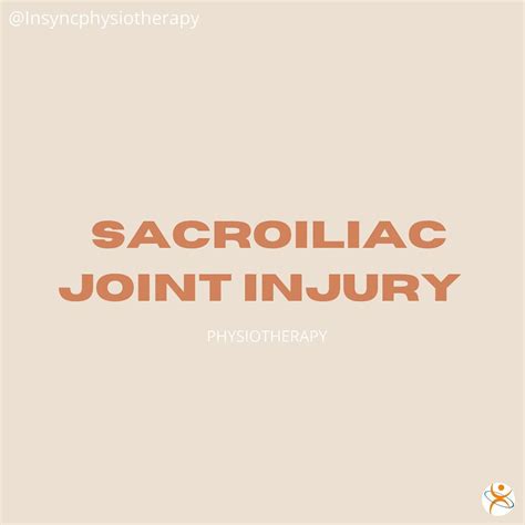 🔵 Lets Talk Sacroiliac Joint Injuries Sacroiliac Joint Si