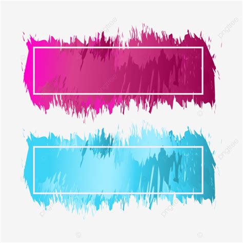Gradient Color Brush Frame Design Element Vector Free Download Brush