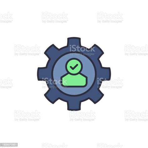 체크 기호 색상 선 윤곽 벡터 사인 흰색에 격리 된 선형 스타일 그림과 기술 아이콘 기호 로고 일러스트 개발에 대한 스톡 벡터 아트 및 기타 이미지 Istock