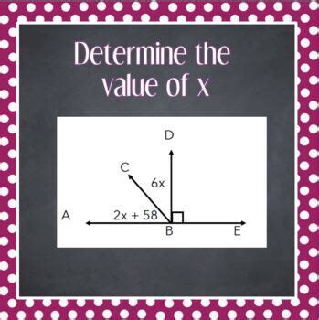 Angle Relationships Activity Task Cards By Addicted MATH TPT
