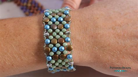 Multihole Multirow Raw Bracelet Diy Jewelry Making Tutorial By Potomacbeads Youtube