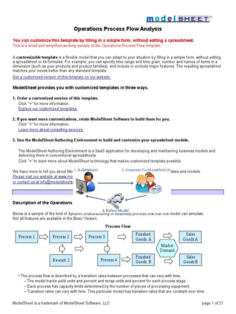 Operations Process Flow Analysis1 Pdf Gross Margin Output Economics