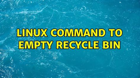 recycle bin linux at jody morgan blog
