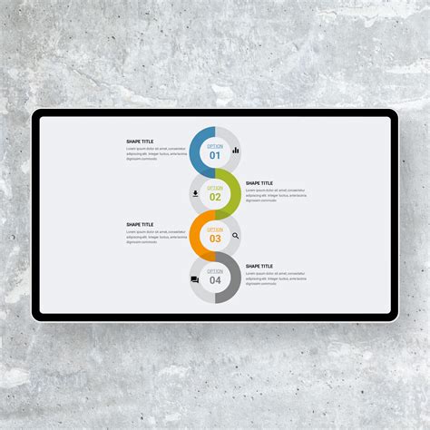 Vertical Ring Chain Powerpoint Templates Powerpoint Free