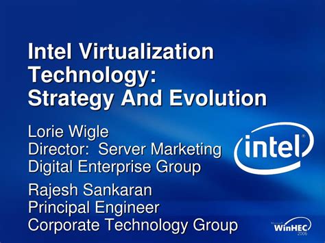 Ppt Intel Virtualization Technology Strategy And Evolution