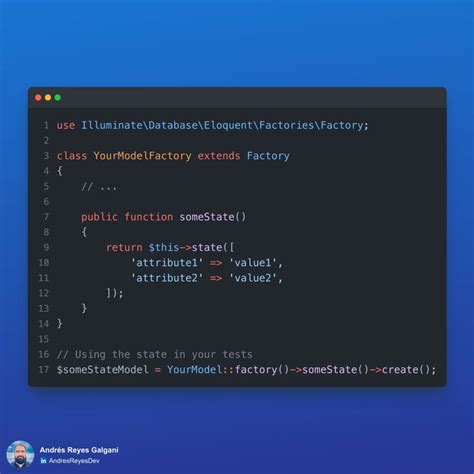 Andrés Reyes Galgani On Linkedin Laravel Laravel10 Webdevelopment Php Modelfactorystates
