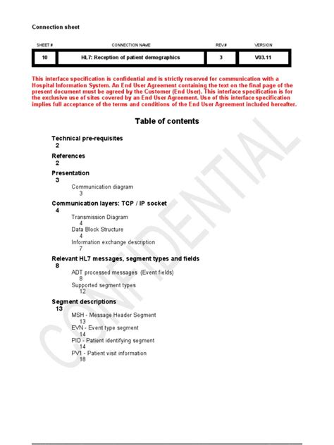 Hl7 Adt Pdf Network Socket Transmission Control Protocol