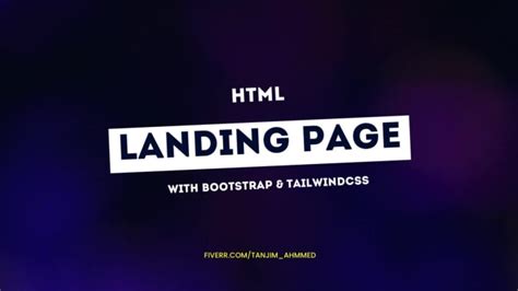 Turn Out Responsive Html Landing Page Design With Tailwindcss By Tanjim