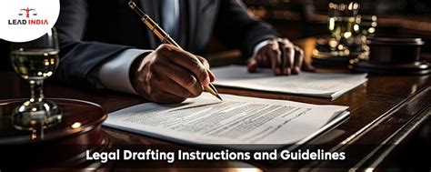 Legal Drafting Instructions And Guidelines By Leadindia Medium
