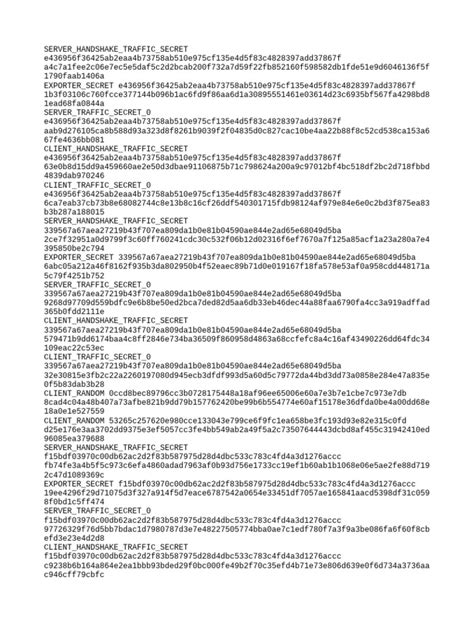 Sslkeylogfile Pdf