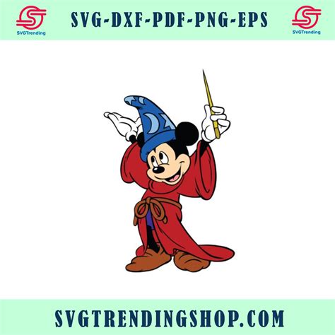 Fantasia 2 Sorcerer Wizard Mickey Mouse With Magical Broom