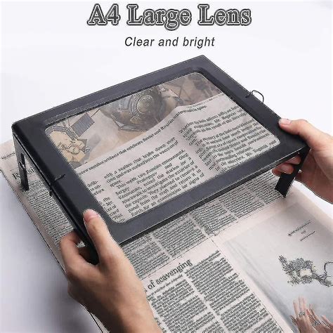 Lupa De Lectura Lupa Con Luz Ayuda De Lectura De Aumento 3x Con 4