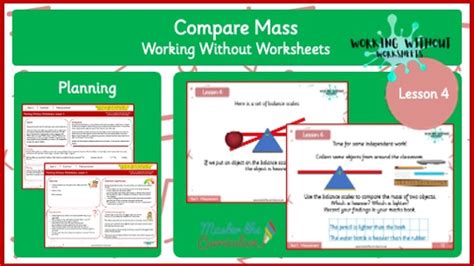 L4 Compare Mass Master The Curriculum
